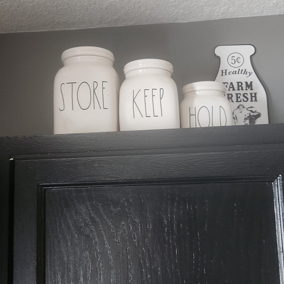 Rae Dunn | Kitchen | Rae Dunn Cream Ceramic Storage Jar Trio | Poshmark